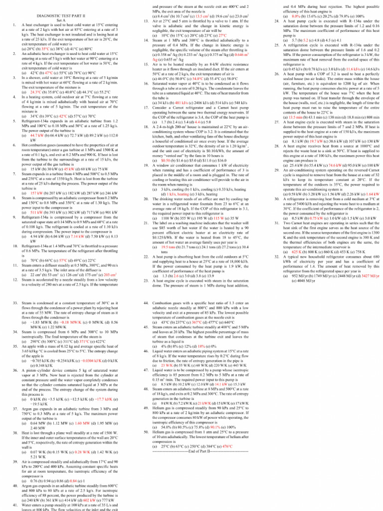 Answer Key Diagnostic Test Part 2 | PDF
