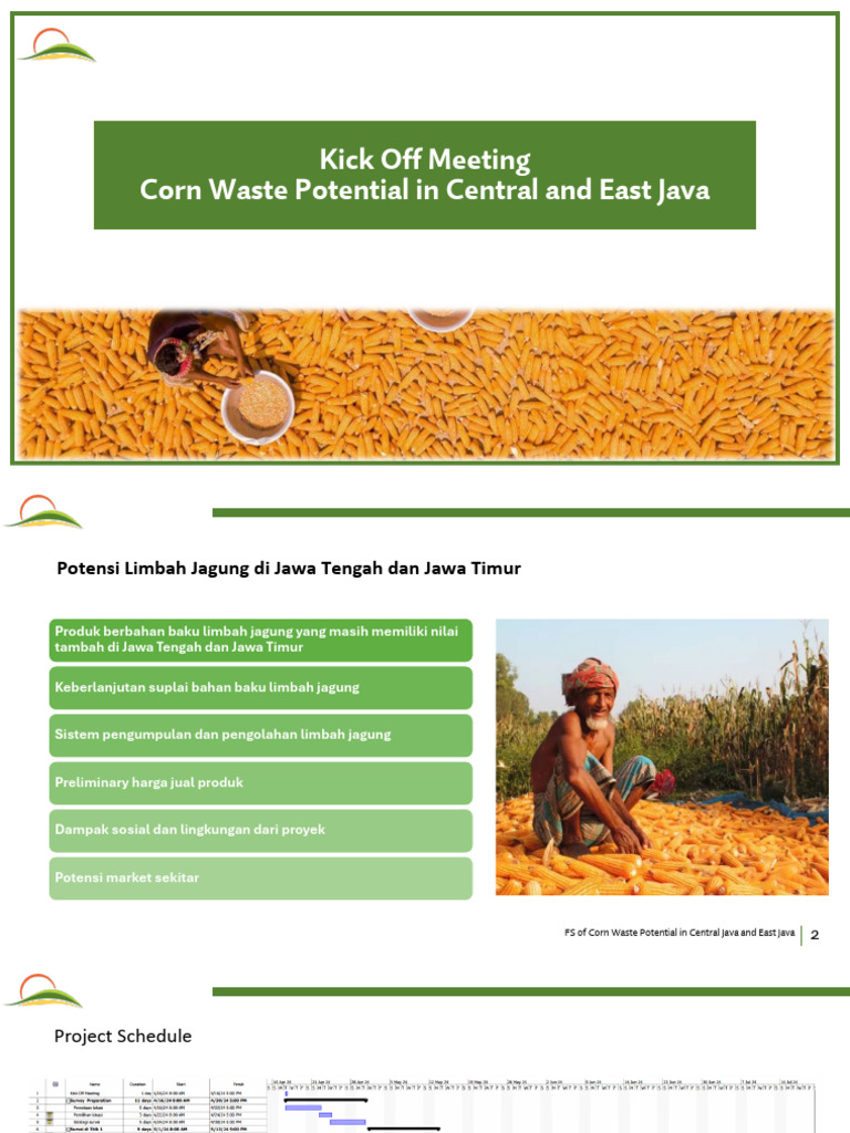 Progress Report - FS Corn Central and East Java | PDF