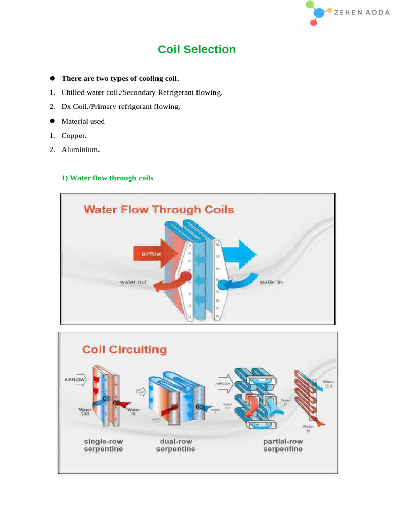 Coil Selection | PDF | Heat Transfer | Physical Chemistry