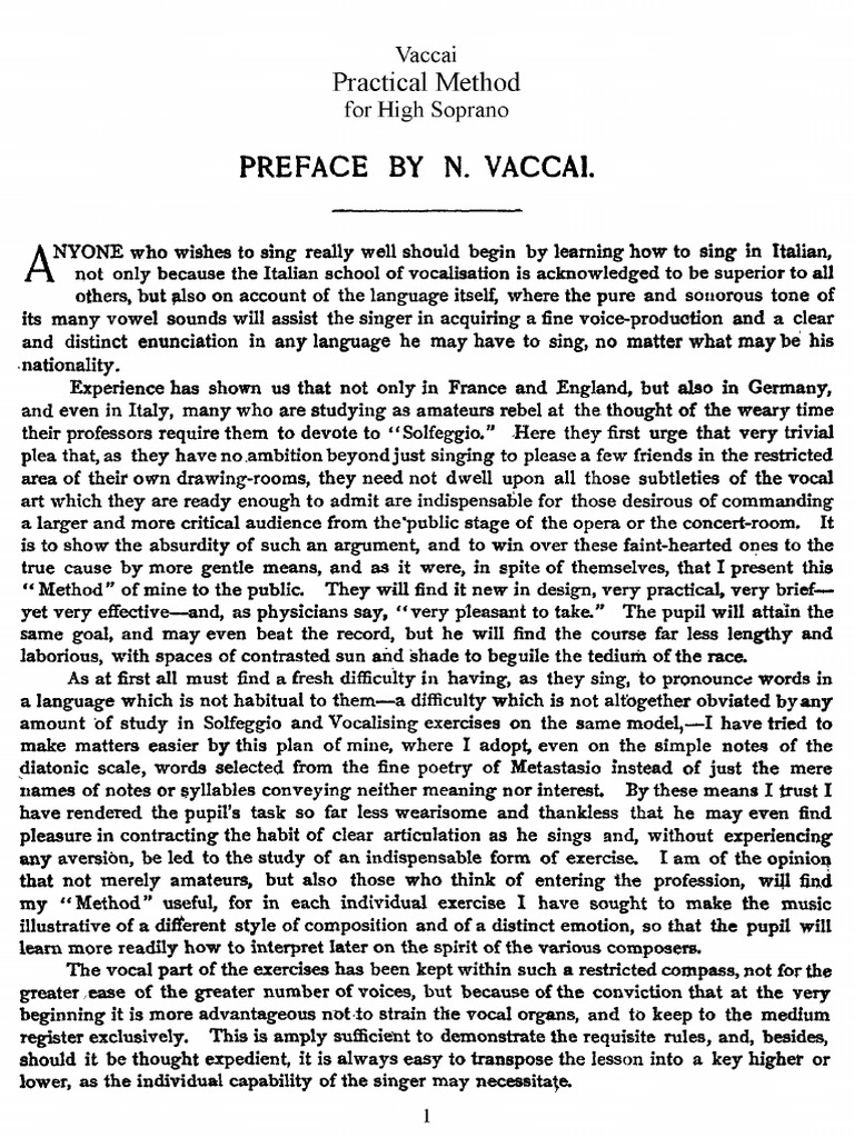 Vaccai | PDF