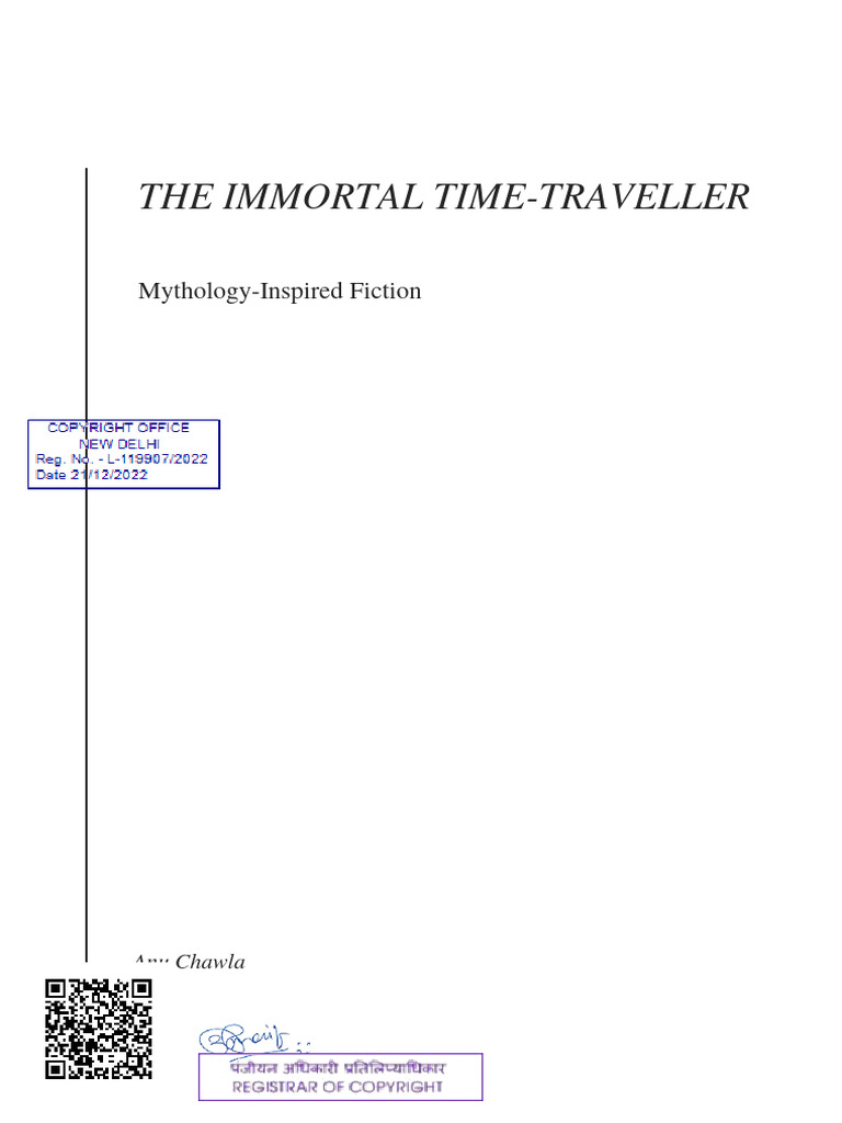 Copyright Work - THE IMMORTAL TIME-TRAVELLER | PDF | Rama | Sita