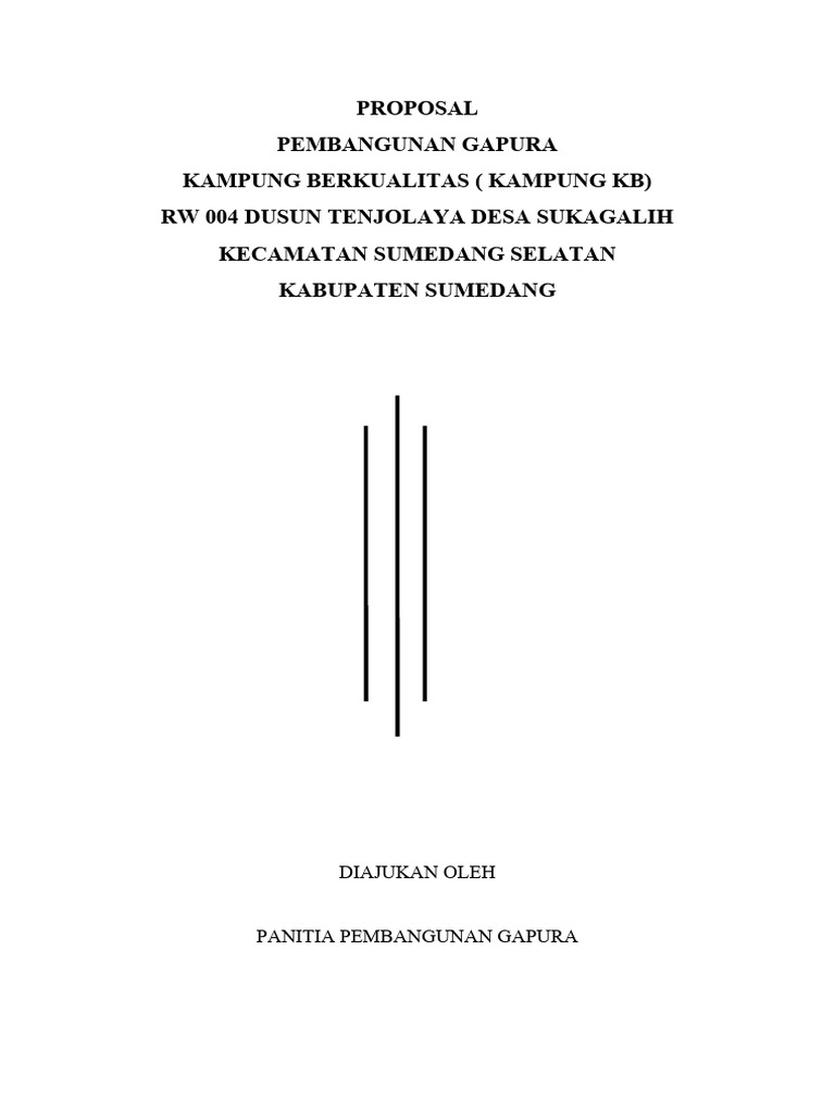 Proposal Gapura | PDF