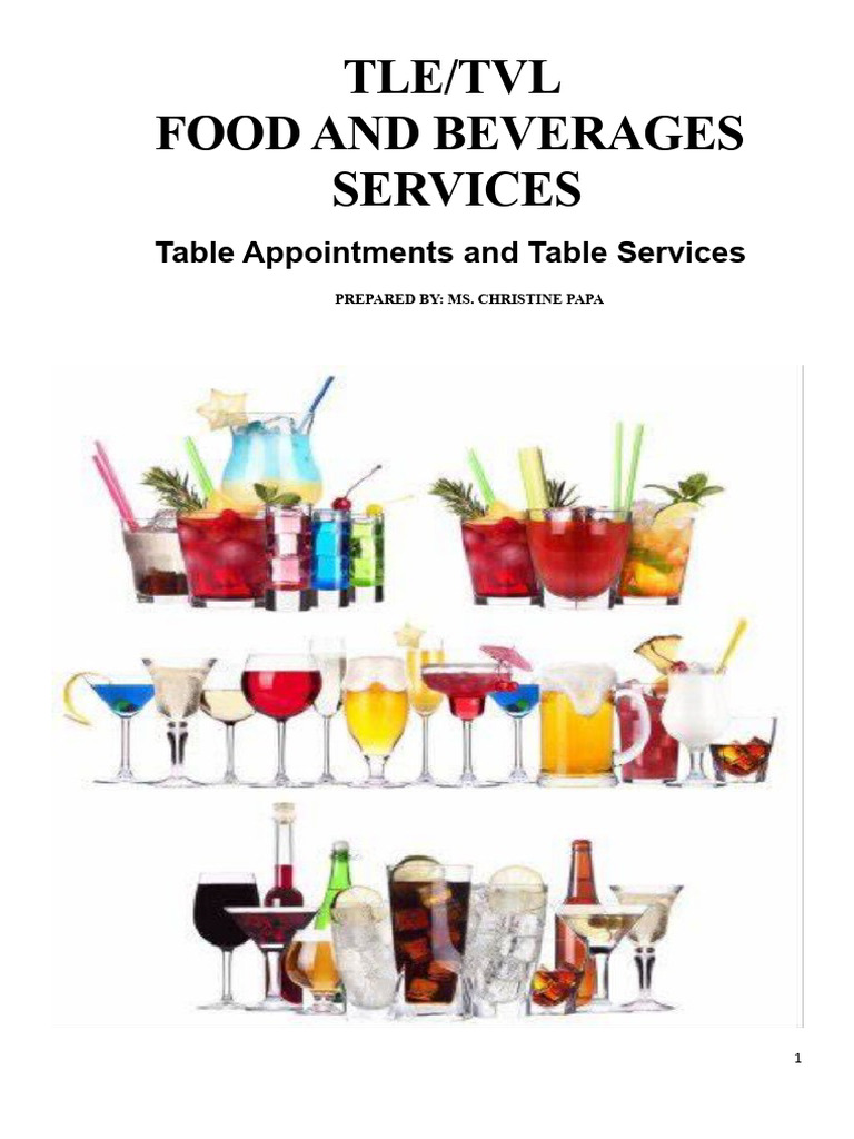 Food and Beverage | PDF | Tableware | Cuisine