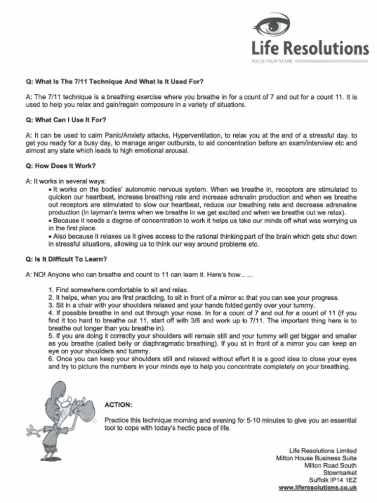 7 11 Breathing Technique | PDF