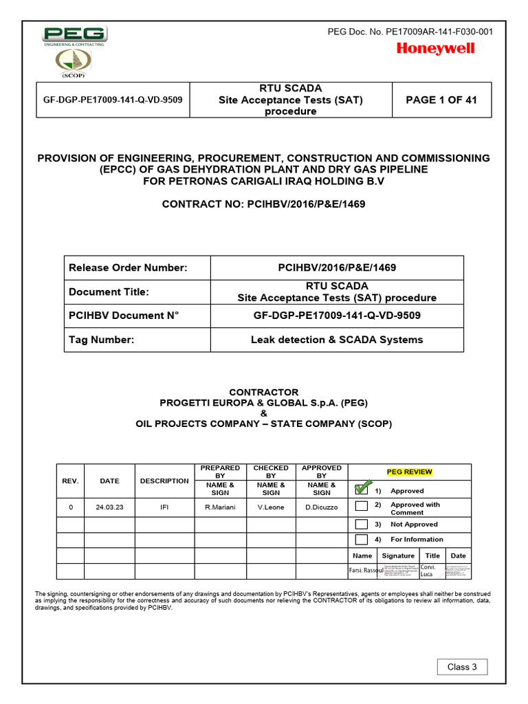 GF-DGP-PE17009-141-Q-VD-9509 - 0 RTU SCADA SAT Proc Code 1 | PDF ...