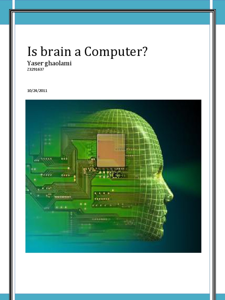 Is Brain A Computer | PDF | Dendrite | Neuron