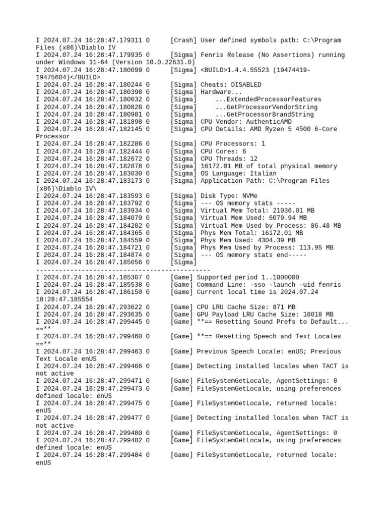 Fenris Debug-0 | PDF | Operating System | Central Processing Unit