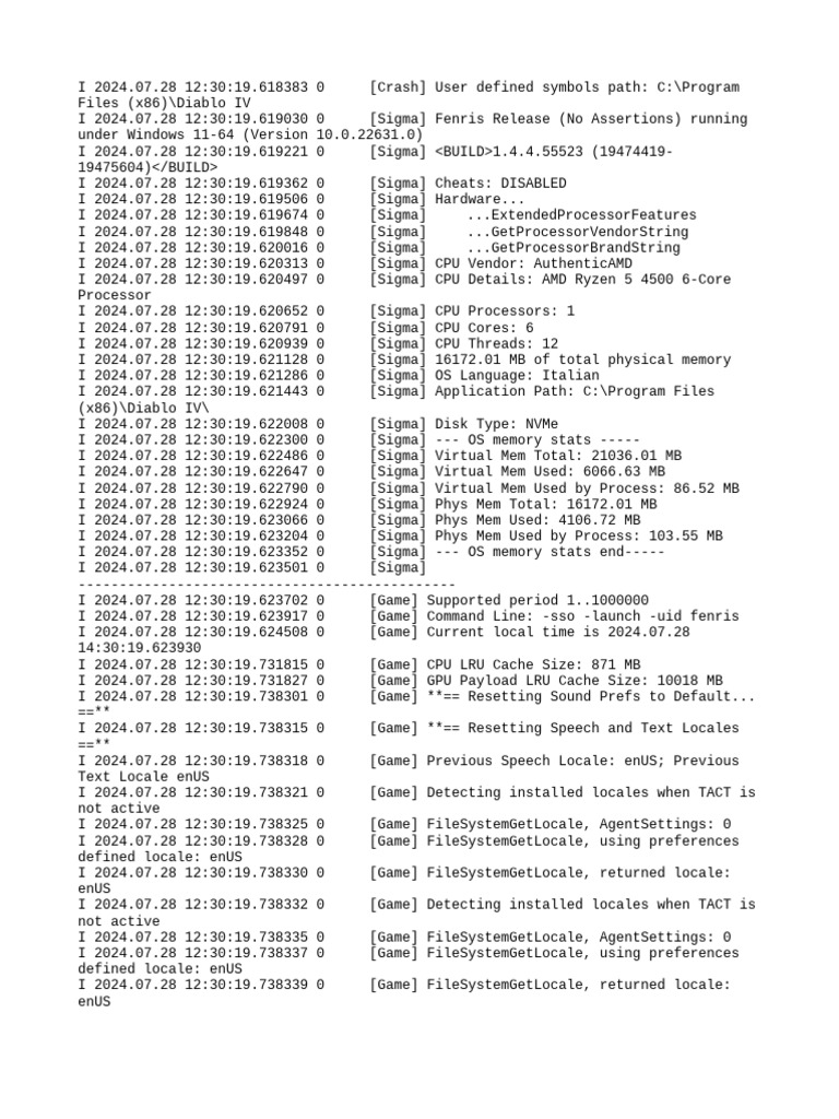 Fenris Debug-4 | PDF | Operating System | Central Processing Unit