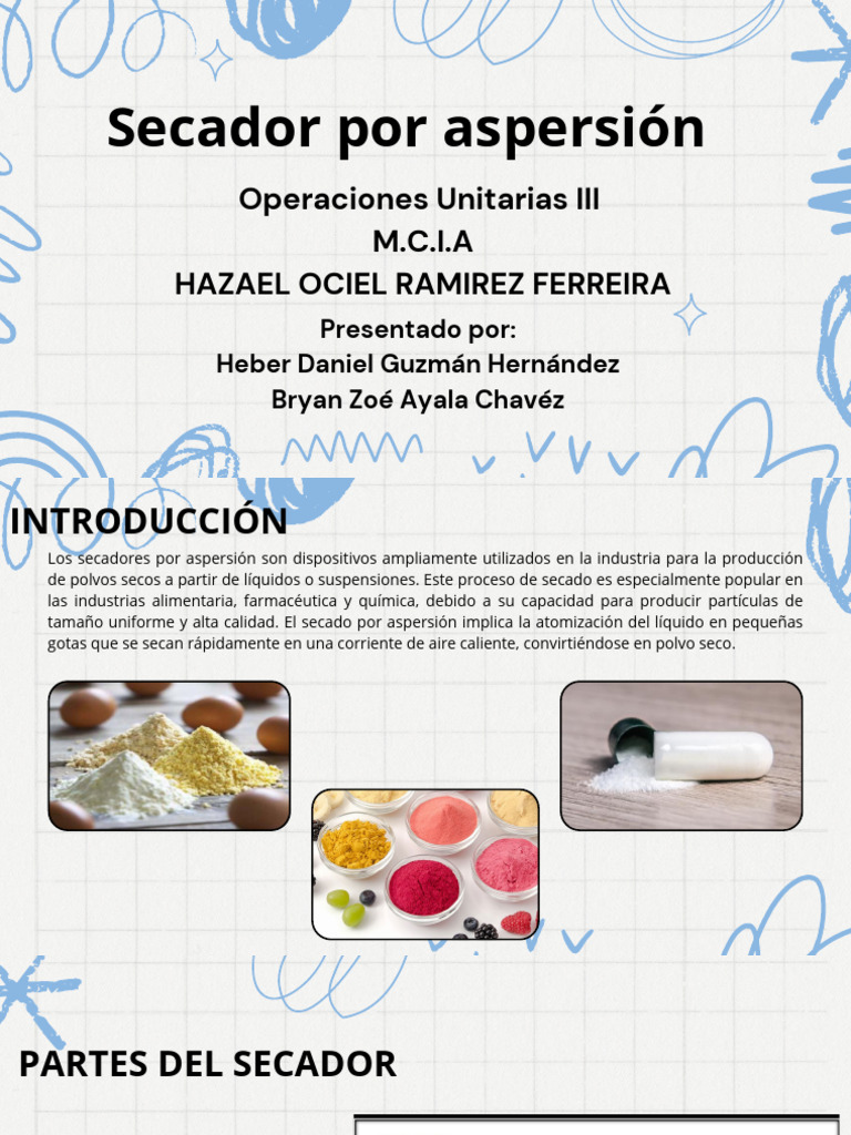 Secado por Aspersión: Proceso e Aplicaciones | PDF | Hogar, jardinería ...