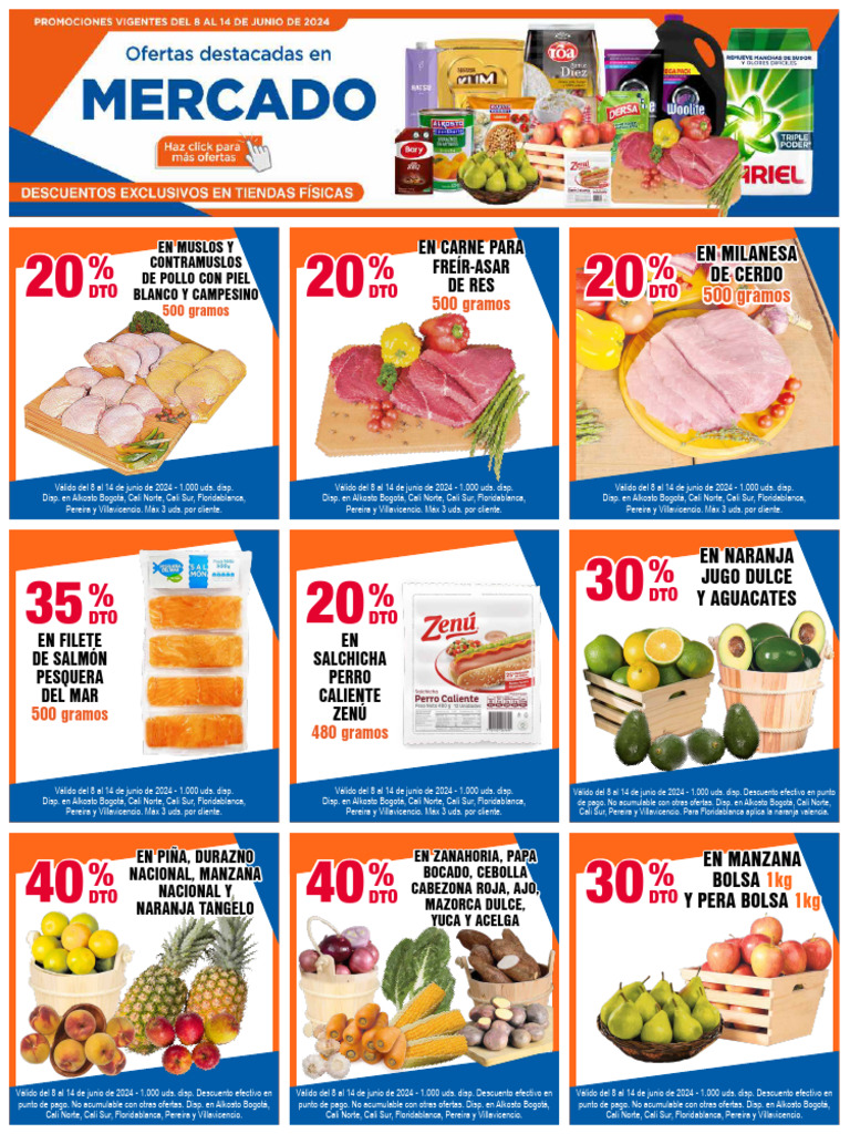 Alkosto Separata Digital Mercado 08jun2024 | PDF | Alimentos | Productos animales