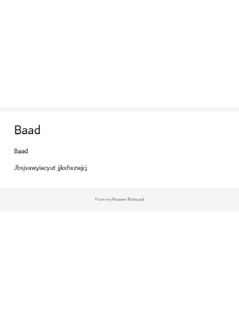 Bad | PDF