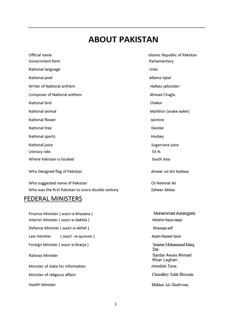 PMA Academic Notes by Pro Geniusis Students | PDF | Muhammad Ali Jinnah ...