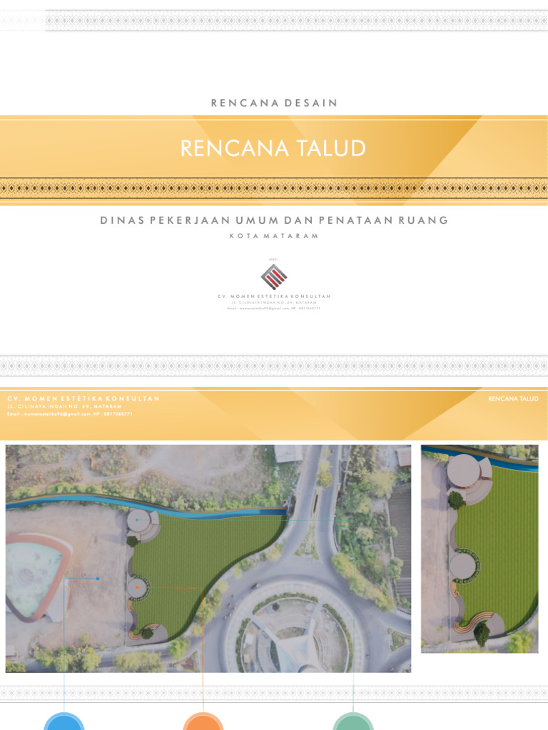 Rencana Talud CV Momen Estetika | PDF