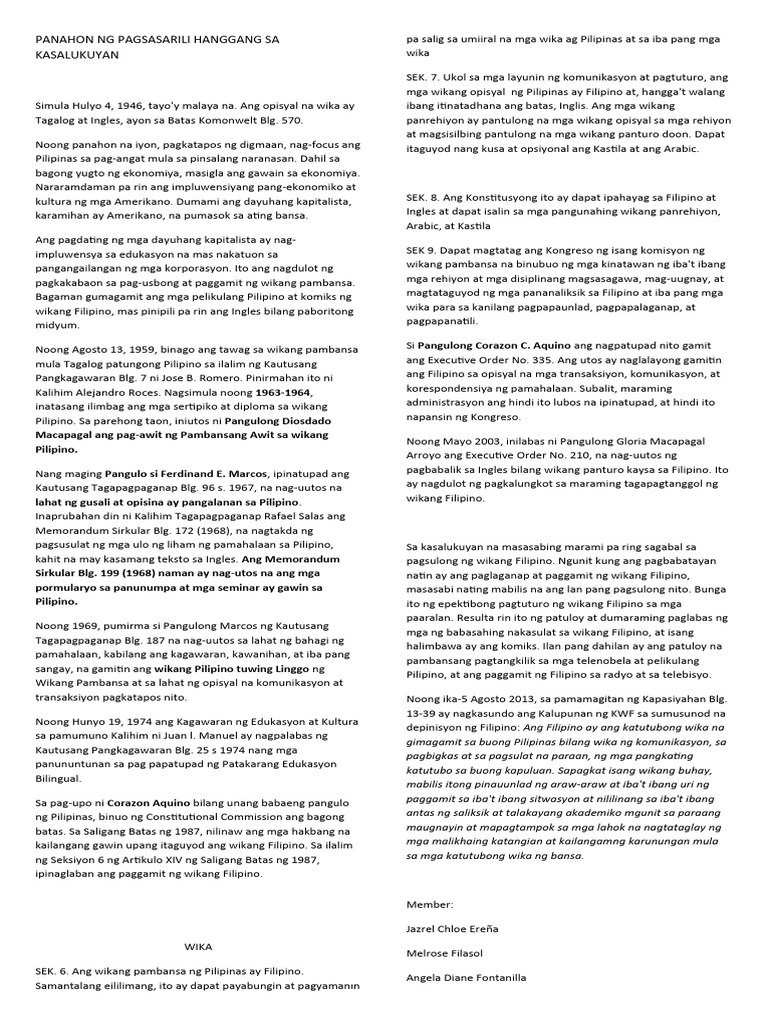 PANAHON NG PAGS-WPS Office - 105343 | PDF