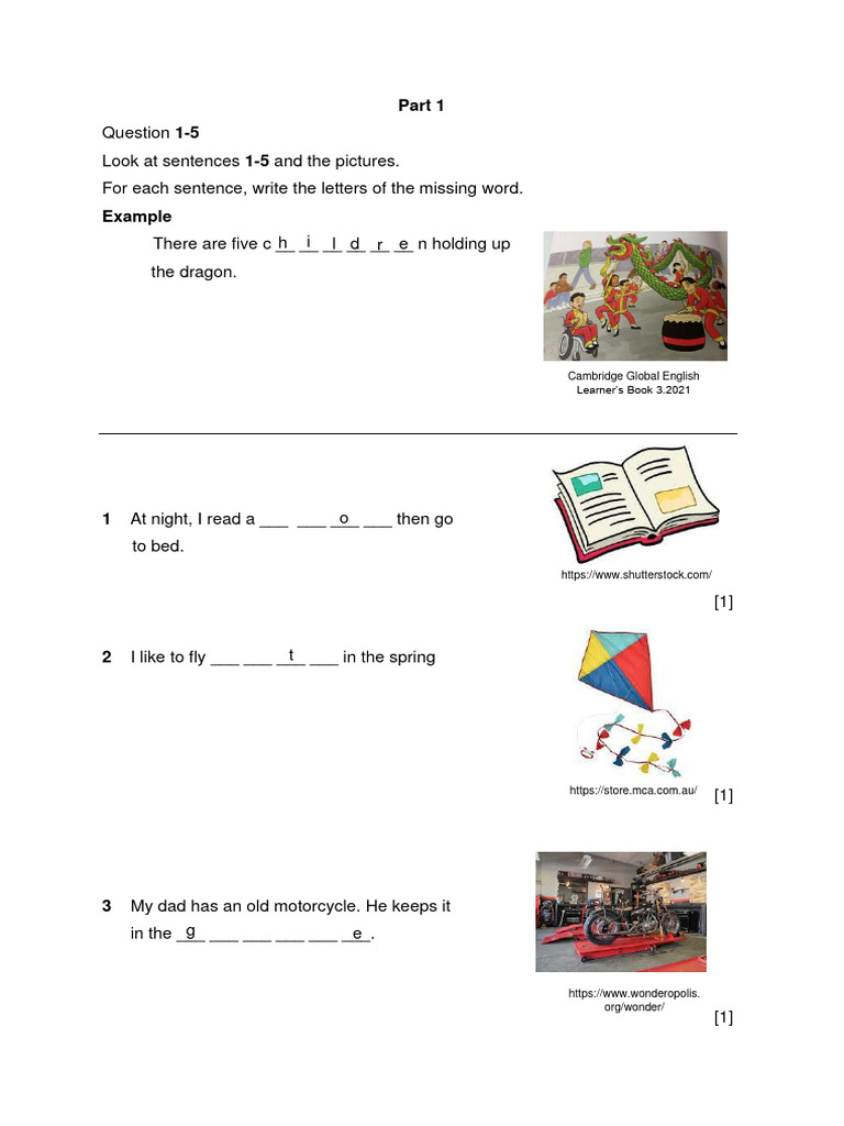 s3. Set 2 - Caie Model Test Paper 1 | PDF | Camouflage | Tiger