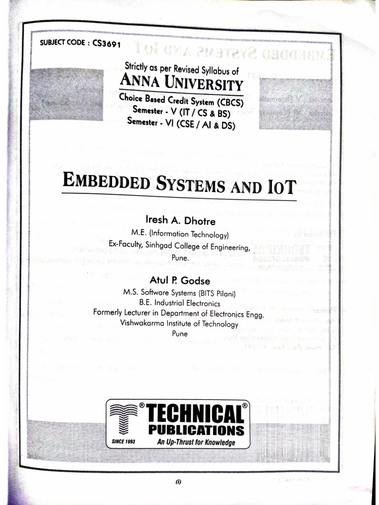 Es & IoT Unit-1 | PDF