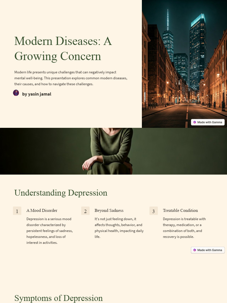 Modern Diseases A Growing Concern | PDF | Major Depressive Disorder ...