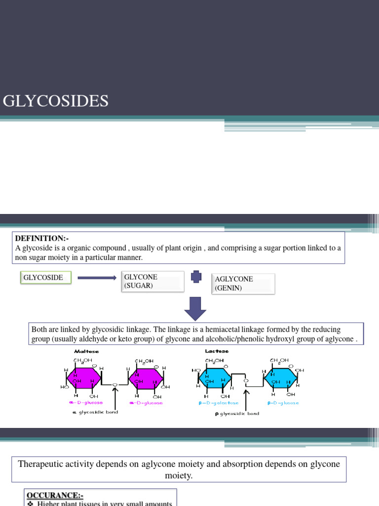 Glycoside Mids | PDF