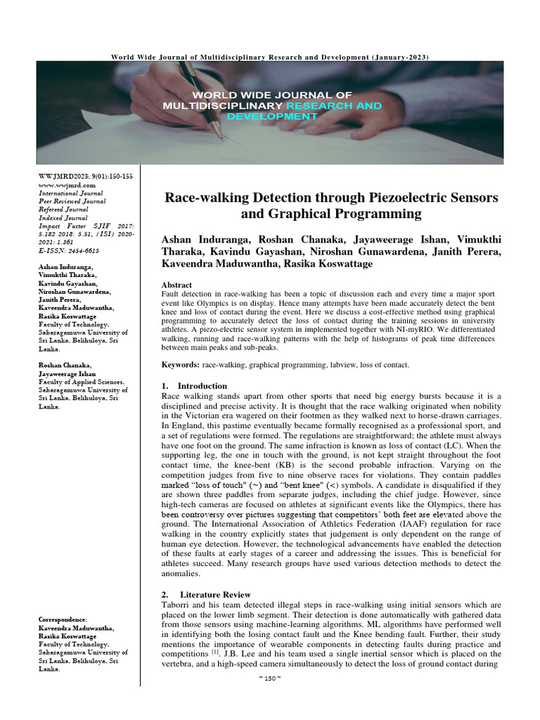 Race Walking Detection | PDF | Computers | Technology & Engineering