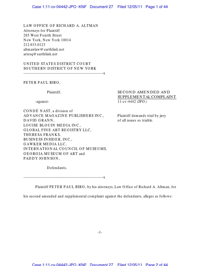 Peter Paul Biro's Libel Lawsuit | PDF | Defamation | Lawsuit