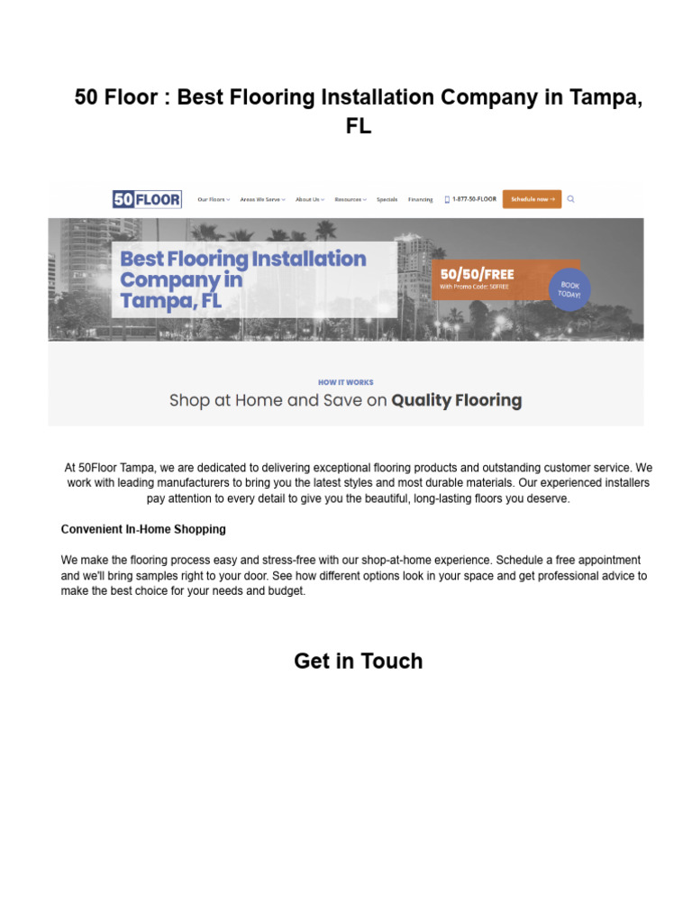 50 Floor - Best Flooring Installation Company in Tampa, FL | PDF ...