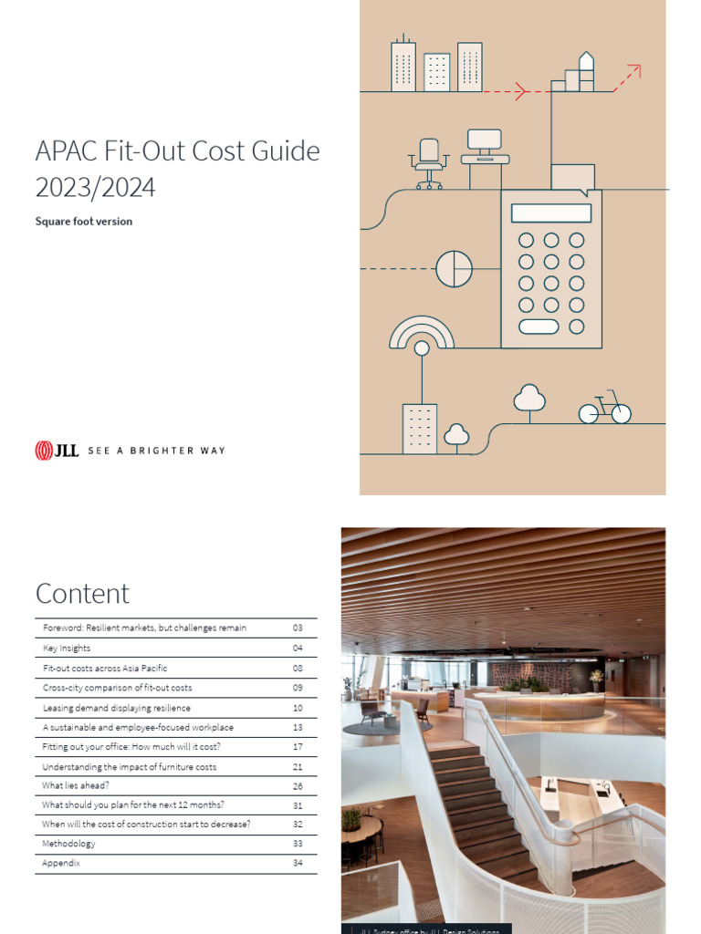 JLL Apac Fit Out Cost Guide 2023 2024 SQFT | PDF | Inflation ...