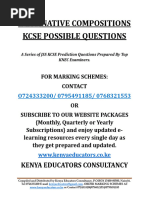 KCSE Pp3 2025 Trial 1 | PDF