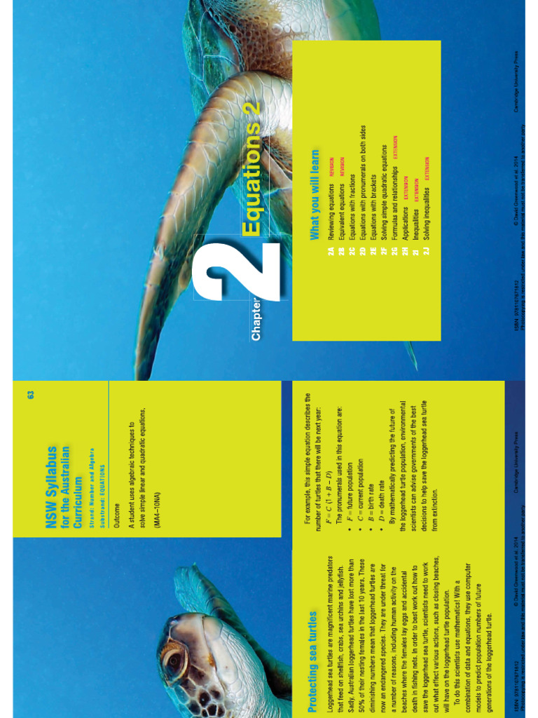 Cambridge CHP 2 - Equations 1+2 | PDF