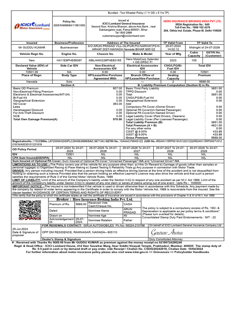 Broker:: Hero Insurance Broking India Pvt. LTD | PDF | Insurance ...