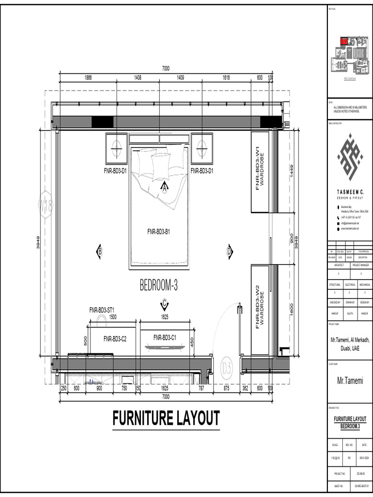Id Arc 68 07 FF Bedroom.3 Shop Drawings | PDF | Furniture | Home