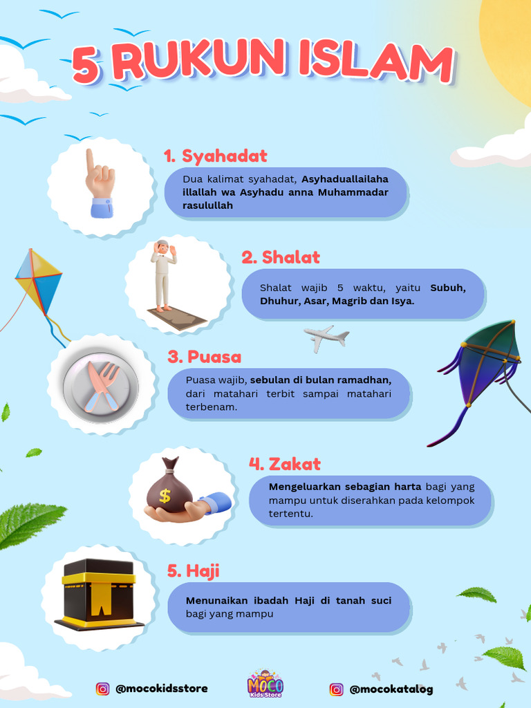 Poster Rukun Islam Sederhana | PDF | Agama & Spiritualitas