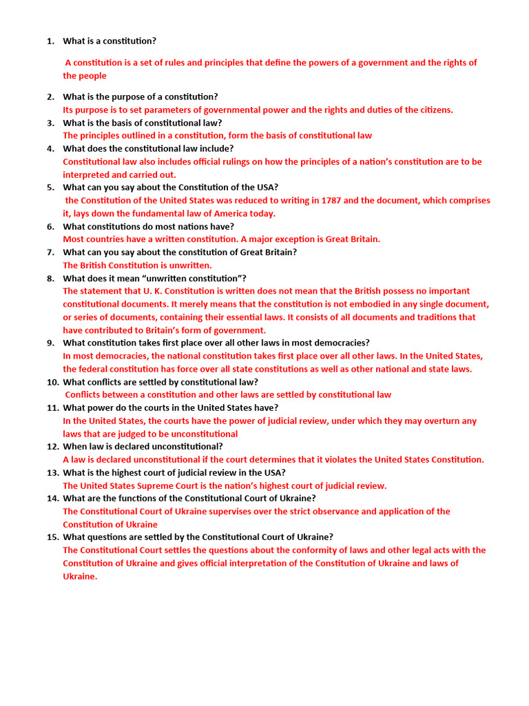 Understanding Constitutions | PDF | Constitution | Supreme Courts