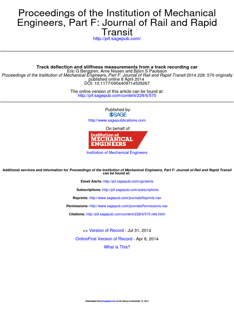 Track Deflection and Stiffness Measurements From A Track Recording Car ...