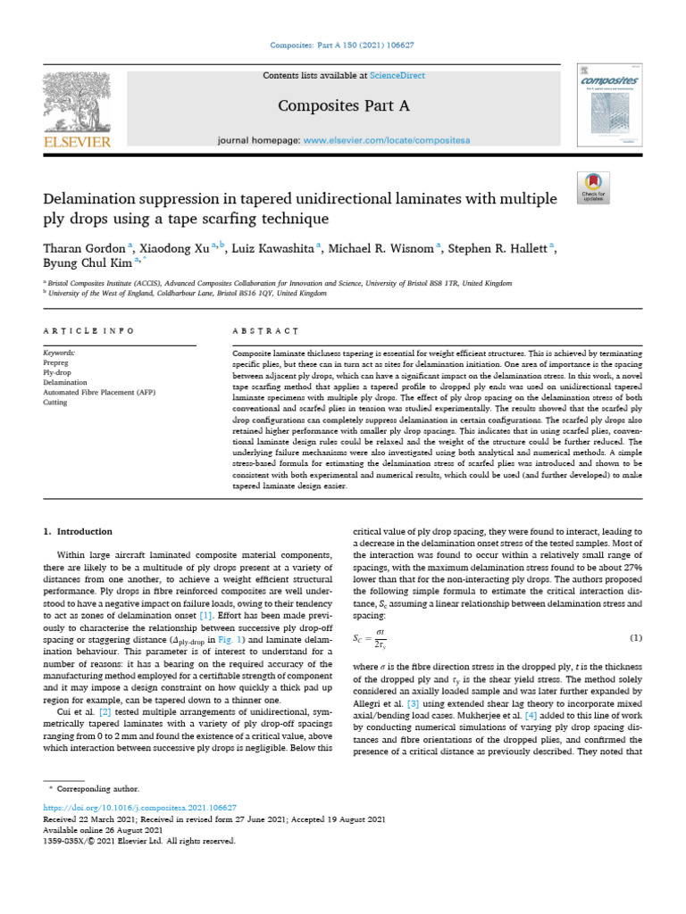 2021-Delamination Suppression in Tapered Unidirectional Laminates With ... 2021-Delamination Suppression in Tapered Unidirectional Laminates With ...