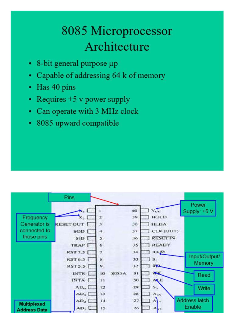 Chapter 2 8085 Microprocessor Architecture | PDF | Central Processing ...