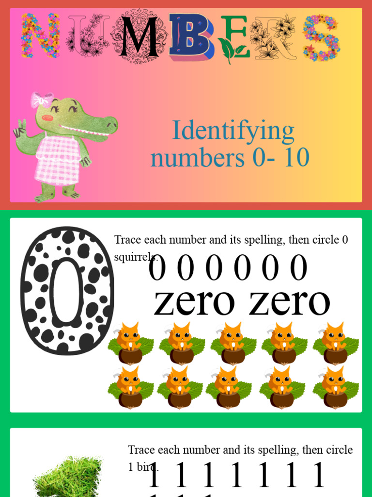 Numbers | PDF | Teaching Methods & Materials