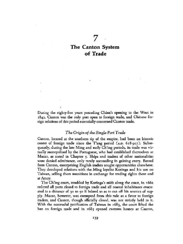 Canton System: China's Sole Trade Port | PDF | Qing Dynasty | East ...