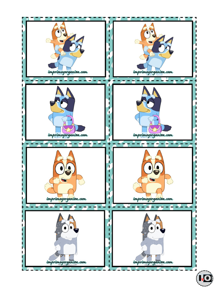 Juego Memoria Bluey | PDF