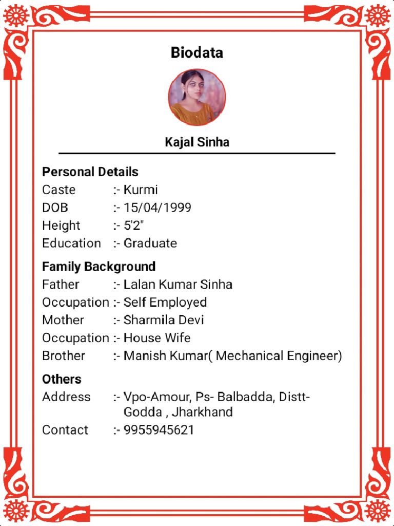 Biodata 3 | PDF