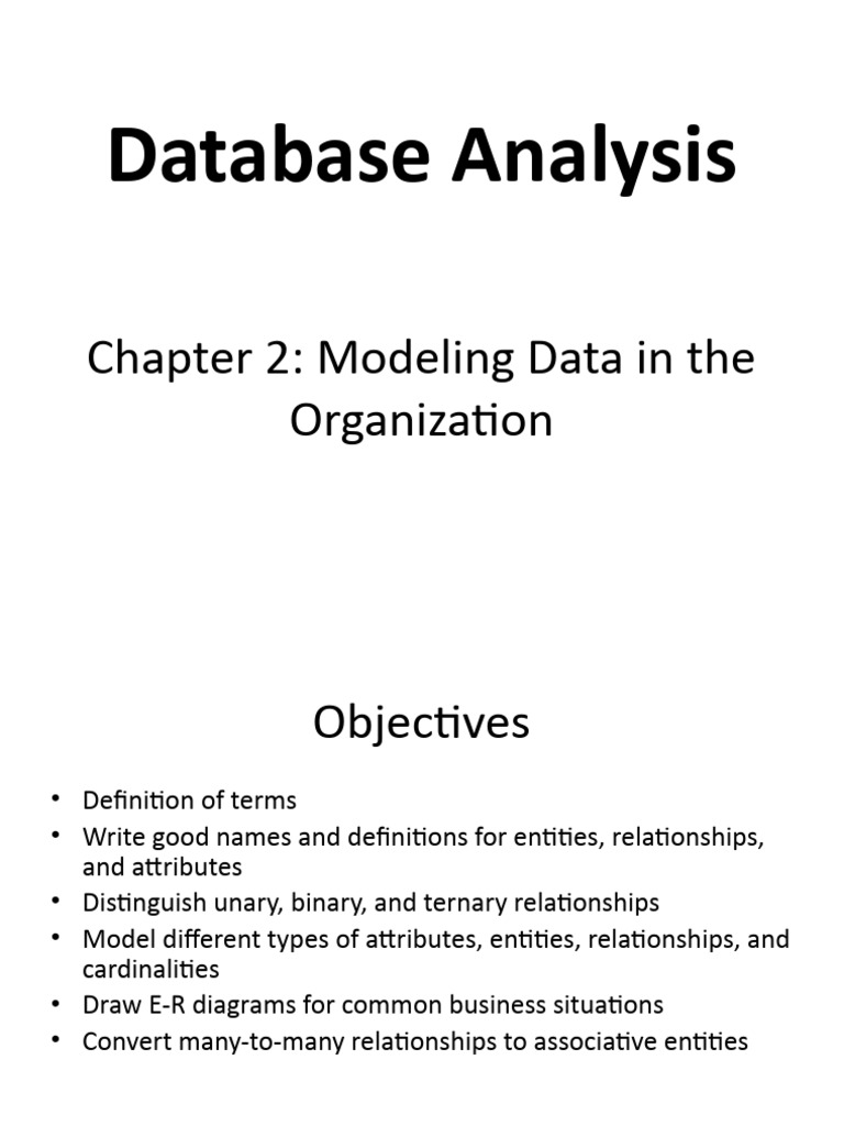 Chapter 2 Modeling Data in The Organization | PDF | Conceptual Model | Data Model