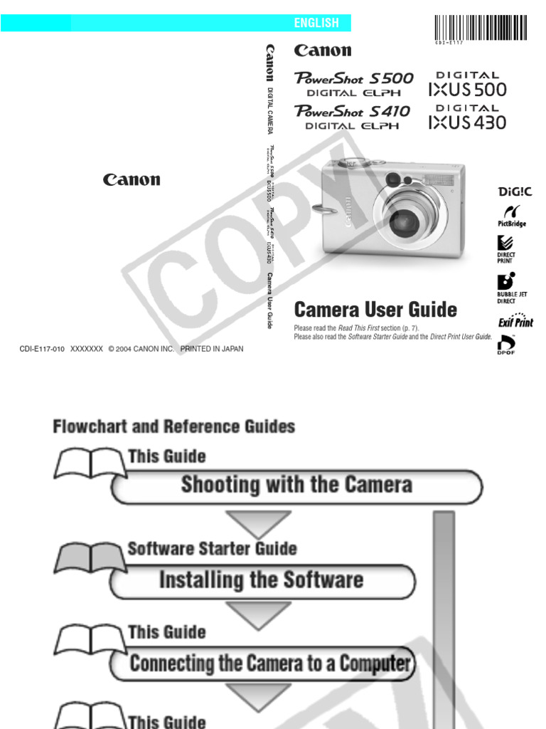 Canon Ixus 430 | PDF | Camera | Battery Charger