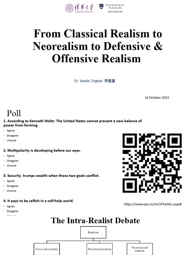 GA - Lecture 5 - Structural - Realism | PDF | Polarity (International Relations) | International ...