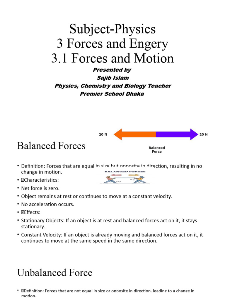 Understanding Forces and Motion | PDF | Science & Mathematics