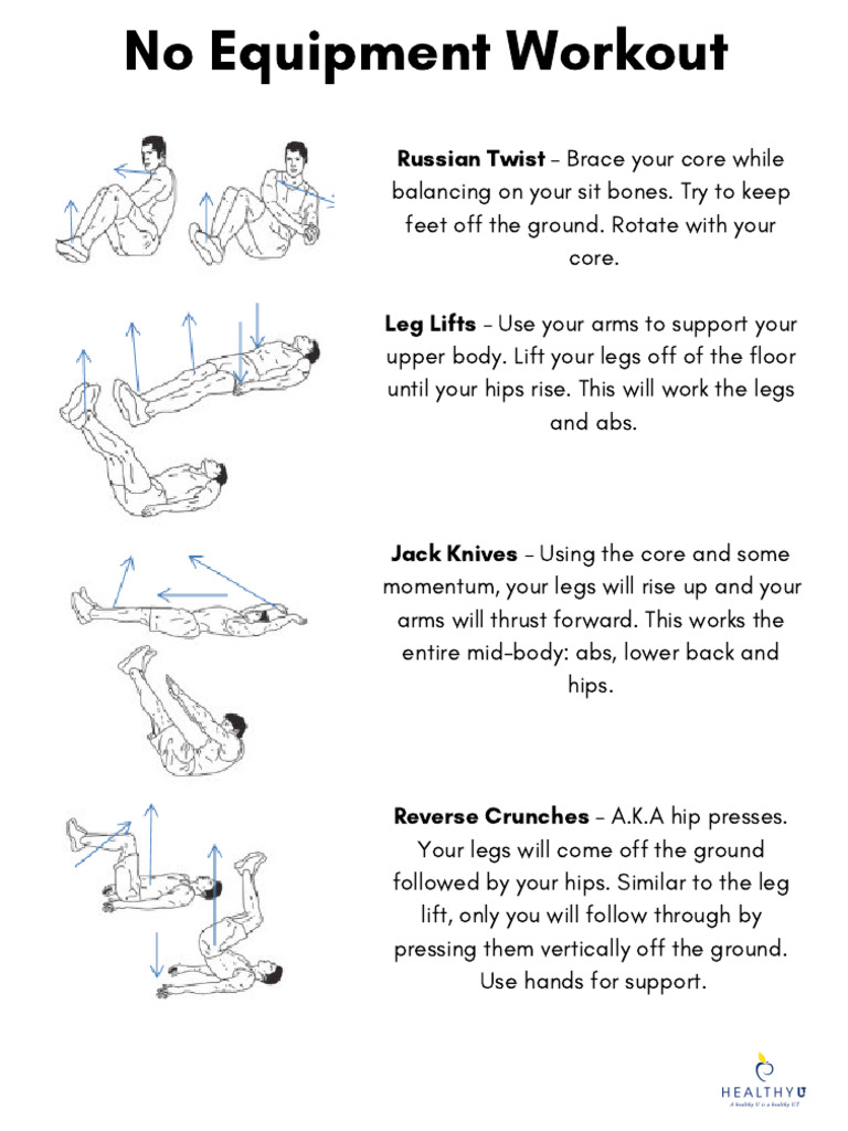 No Equipment Workout | PDF
