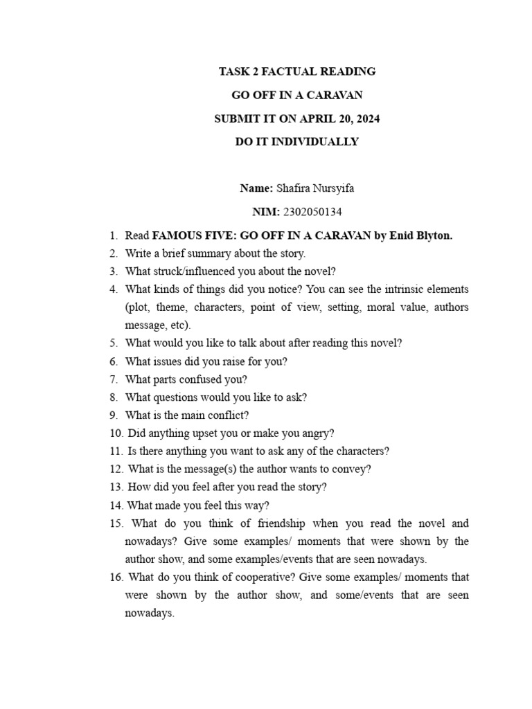 Factual Reading Task 2 - Shafira Nursyifa - 2302050134 | PDF | Social Psychology