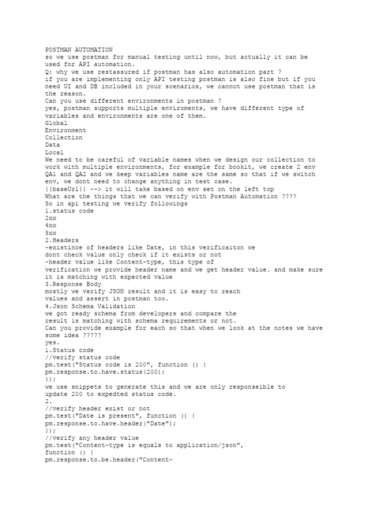 Postman Automation Day Api Pdf Json Formal Verification