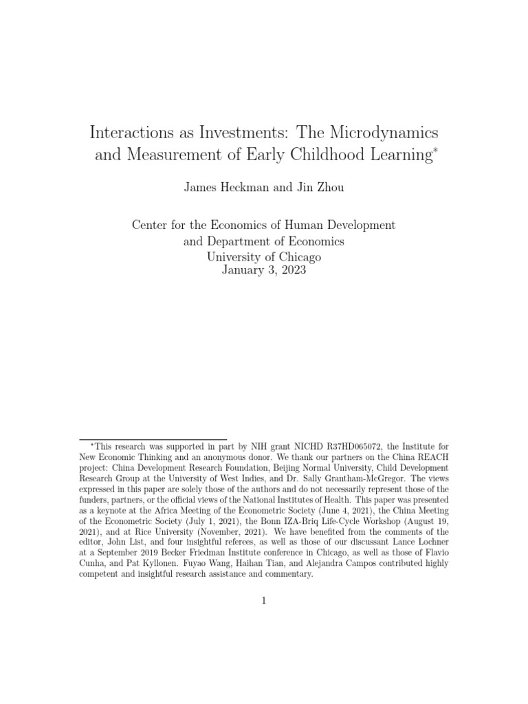 Microdynamics-Interactions-Paper 2023-1 3a JZ | PDF | Statistics | Learning