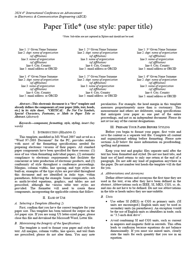 Camera Ready Paper | PDF | Bracket | International System Of Units