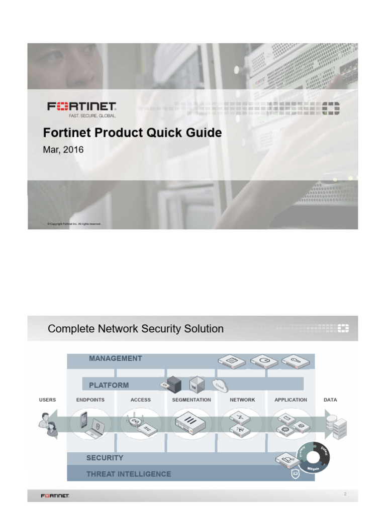 Fortinet Product Matrix 2016 | PDF | Computer Network | Firewall ...
