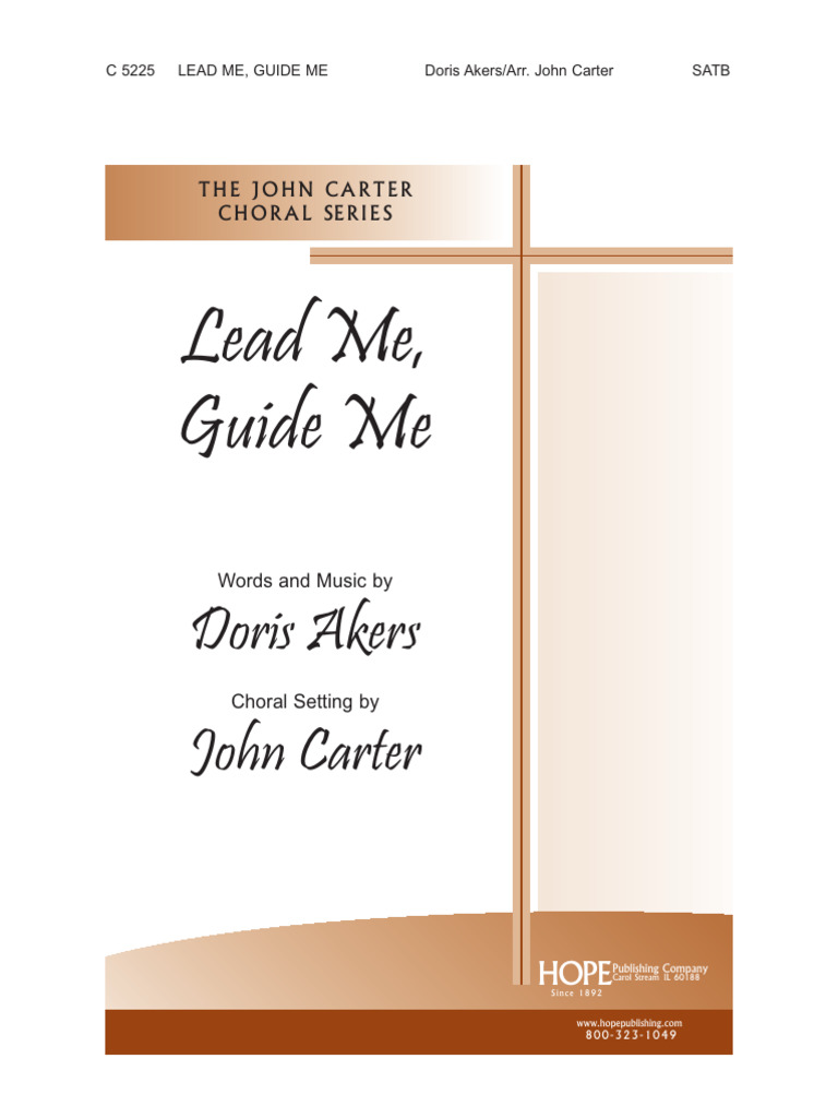 Lead Me, Guide Me Choral Arrangement | PDF